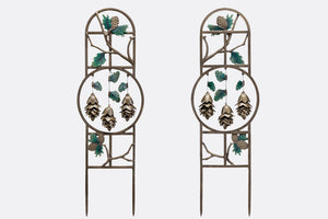 Pine Cone Wind Art Garden Trellis