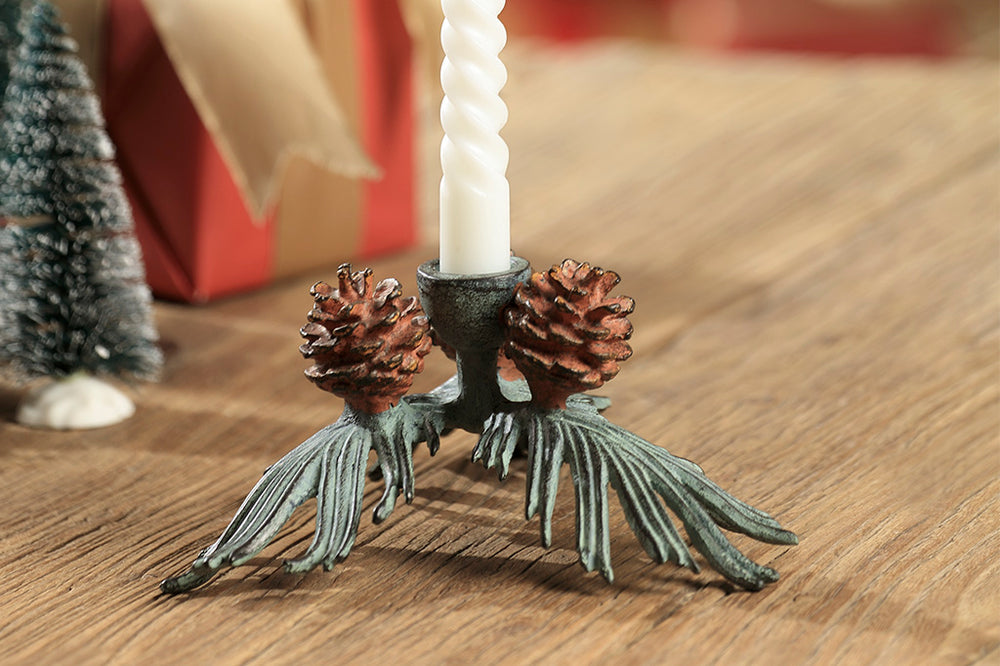 Conifer Charm Taper Candleholder